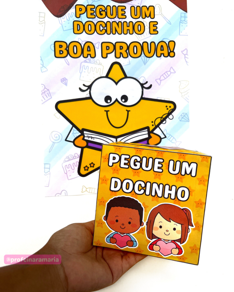 Kit incentivo dia de prova – Professora Cinara Maria: Recursos pedagógicos